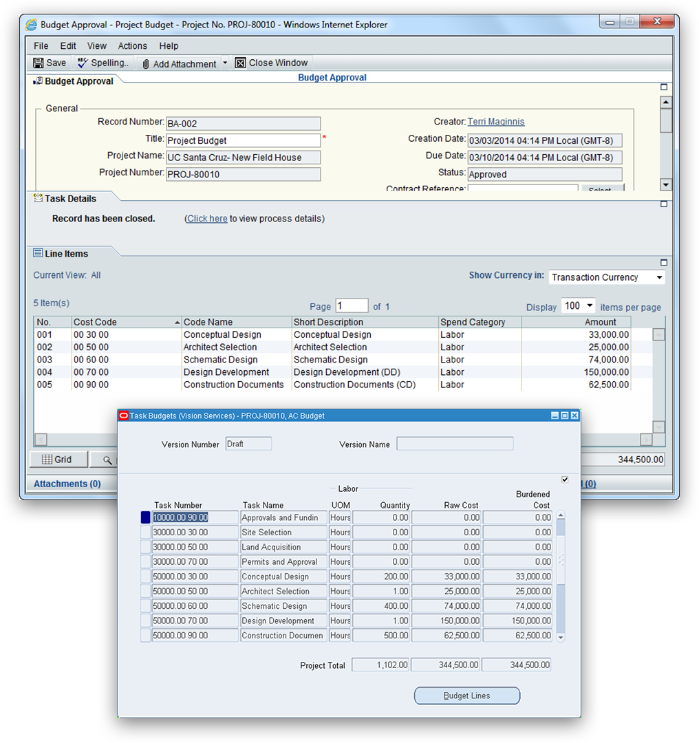 Primavera Unifier Document Manager